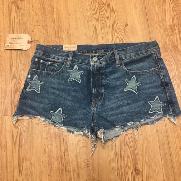 Ralph Lauren | Shorts | New Denim Supply Ralph Lauren Star Patch Shorts ...